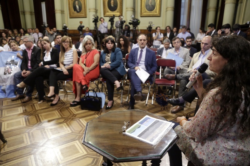 Ianni estuvo en el encuentro entre senadores y familiares de tripulantes