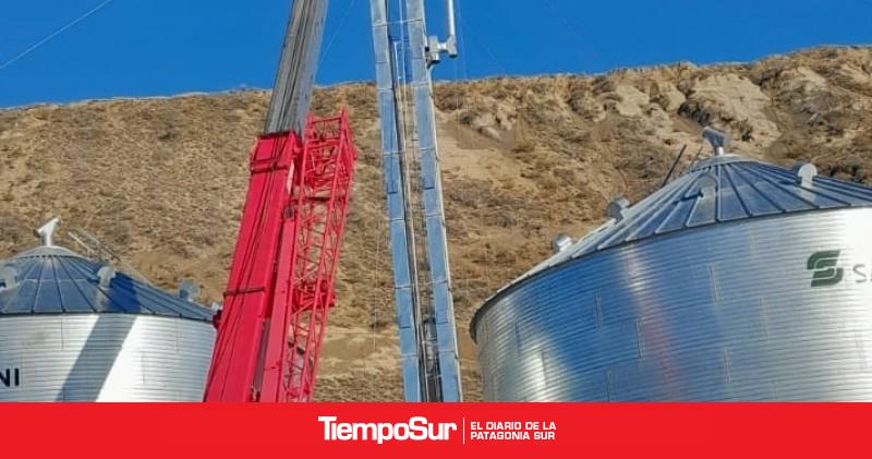 Se acerca la puesta en marcha de los silos de granos en Punta Quilla