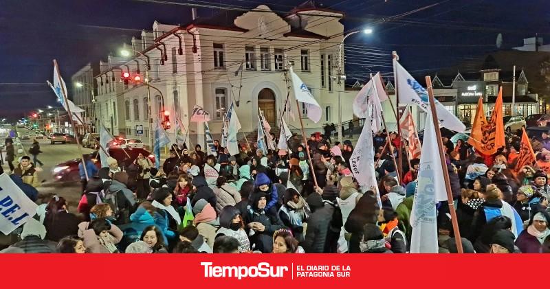 El Frente Sindical marchó en Río Gallegos